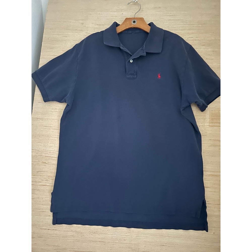 Polo Ralph Lauren Mens Classic Fit Navy Blue Polo Shi… - Gem